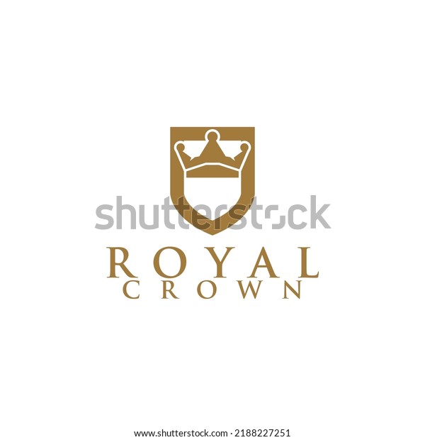 Royal Crown Logo Design Vector: เวกเตอร์สต็อก (ปลอดค่าลิขสิทธิ์ ...