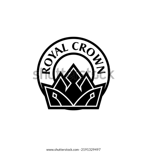 Royal Crown Logo Design Vector Stock Vector (Royalty Free) 2191329497 ...