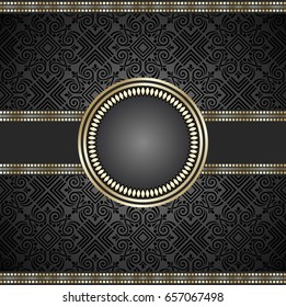Royal Dark Note Book Cover Stock Vector (Royalty Free) 657067498 ...