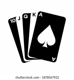 Royal Flush Logo Simple Clean Stock Vector (Royalty Free) 1878567922 ...