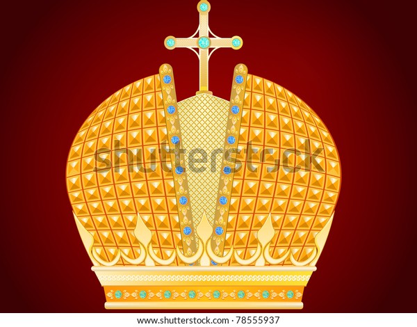 Royal Gold Crown Vector 스톡 벡터(로열티 프리) 78555937 | Shutterstock