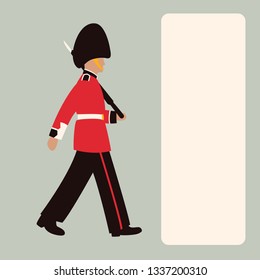 Royal Guard Vector Illustration Flat Styleprofile Stock Vector (Royalty ...