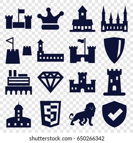 Royal Icons Set Set 16 Royal Stock Vector (Royalty Free) 646522009