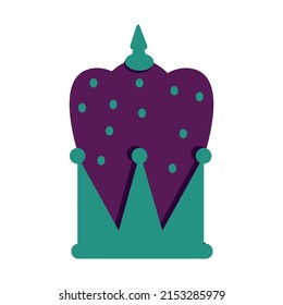 Royal King Hat Semi Flat Color Stock Vector (Royalty Free) 2153285979 ...