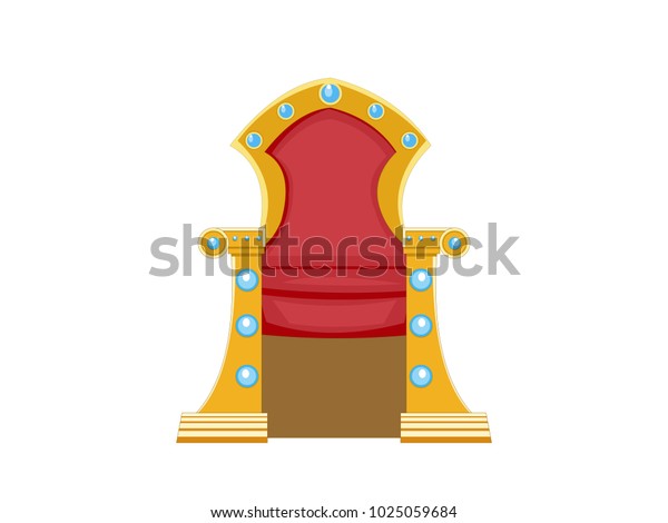 Vektor Stok Royal King Throne Cartoon Vector Image (Tanpa Royalti ...