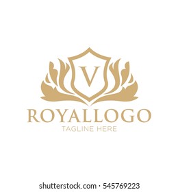 Royal Logo Design Template Stock Vector (Royalty Free) 545769223
