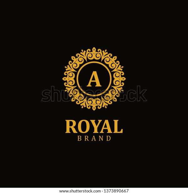 Royal Logo Letter Design Inspiration Vector: เวกเตอร์สต็อก (ปลอดค่า ...