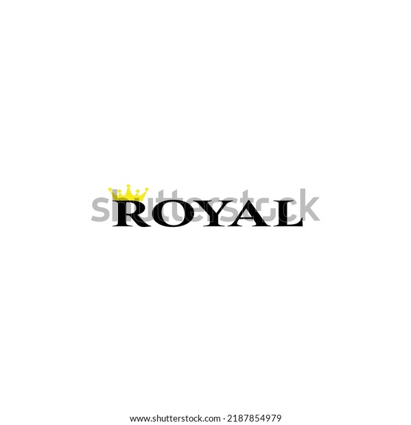 Royal Logo Represented Crown On Letter Stock Vector (Royalty Free ...