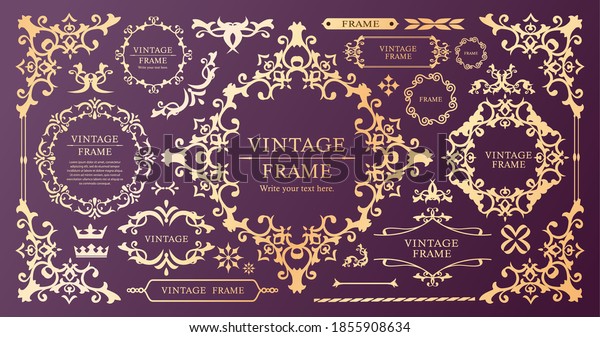 Royal Monogram Frame Hand Drawn Crown Stock Vector (Royalty Free ...