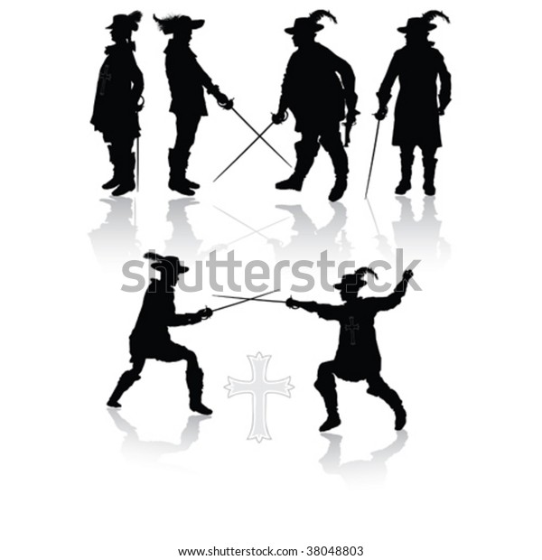 Royal Musketeers Vector Illustration Stock Vector (Royalty Free ...