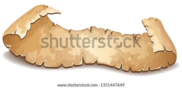 Royal Old Parchment Rice Paper Message Stock Vector (Royalty Free ...