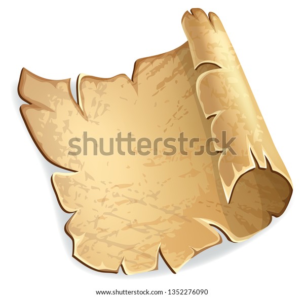 Royal Old Parchment Rice Paper Message: vector de stock (libre de ...