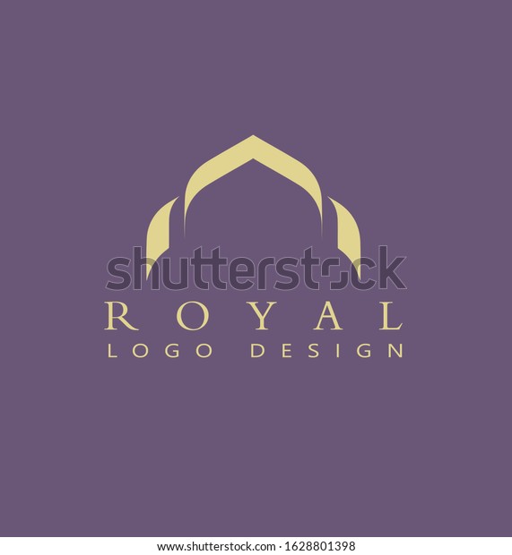 Royal Palace Logo Design Template Stock Vector (Royalty Free) 1628801398