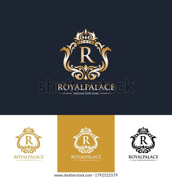 Royal Palace Logo Luxury Initial Logo Stock Vector (Royalty Free ...