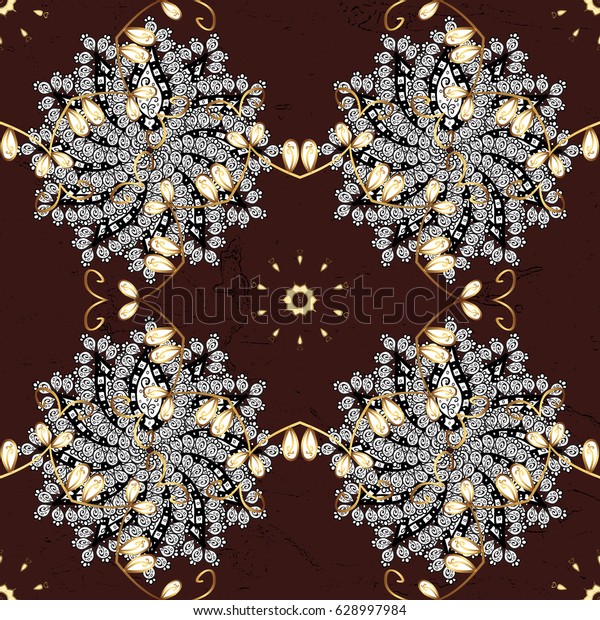 Royal Retro Background Gold Template Design Stock Vector (Royalty Free ...