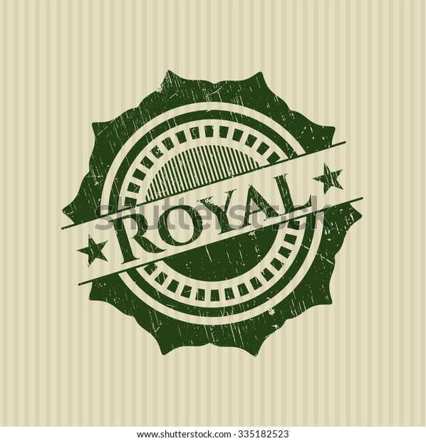 Royal Rubber Seal Grunge Texture Stock Vector (Royalty Free) 335182523 ...
