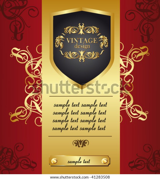 Royal Vintage Title Page Stock Vector (Royalty Free) 41283508 ...