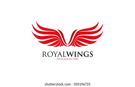 Royal Wings Logo: vetor stock (livre de direitos) 335196725 | Shutterstock