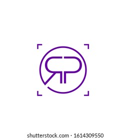 Rp Logo Design Simple Modern Template Stock Vector (Royalty Free ...