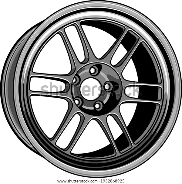Rpf1 Wheel Vector Illustration Rim: เวกเตอร์สต็อก (ปลอดค่าลิขสิทธิ์ ...