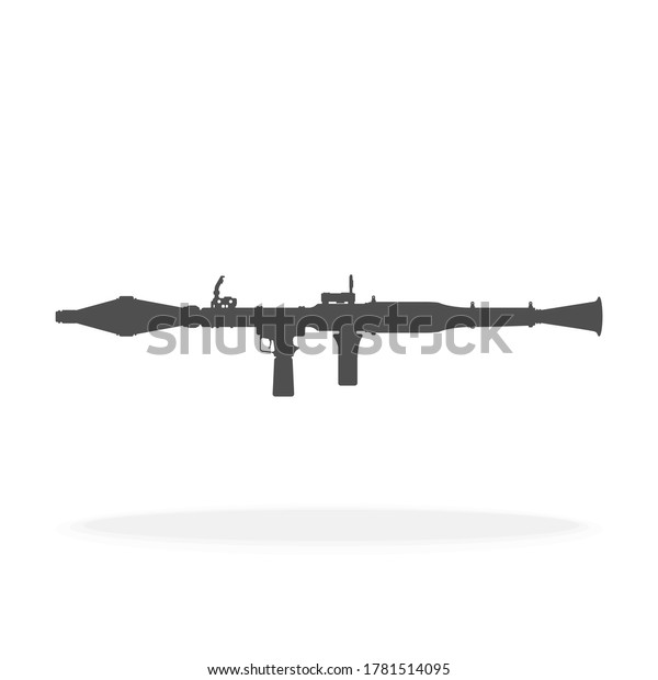 Rpg Rocket Launcher Vector Illustration Silhouette 库存矢量图（免版税）1781514095 ...