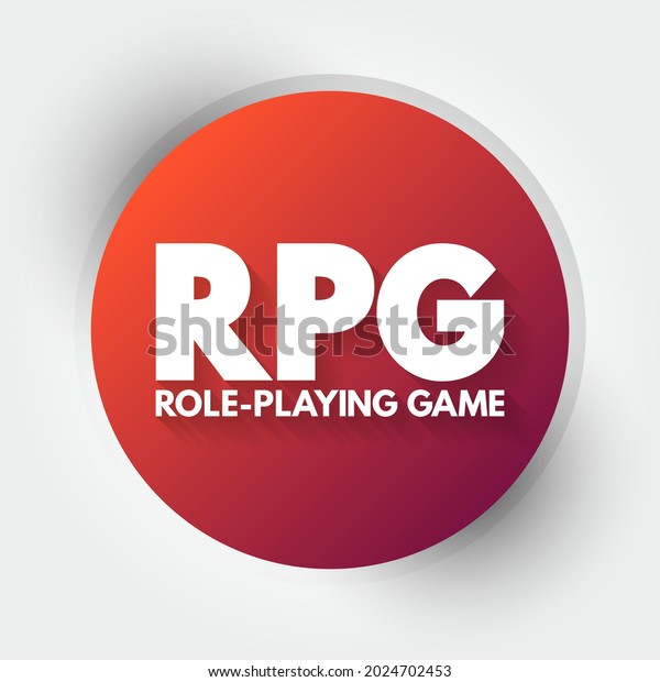 Rpg Roleplaying Game Acronym Concept Background Stock Vector (Royalty ...