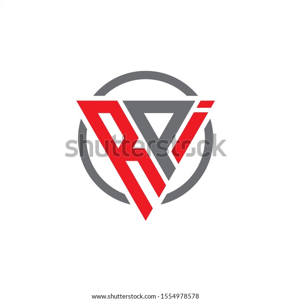 Rpi Logo Design Red Gray Stock Vector (Royalty Free) 1554978578 ...