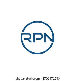 Rpn Original Monogram Logo Design Stock Illustration 1405601768