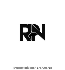 Rpn Letter Original Monogram Logo Design Stock Vector (Royalty Free ...