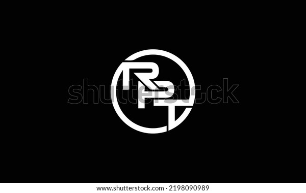 Rpt Letter Logo Design On Black Stock Vector (Royalty Free) 2198090989 ...