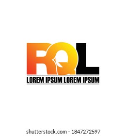 Rql Letter Monogram Logo Design Vector Stock Vector (Royalty Free ...