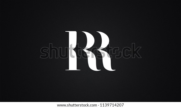 Rr Letter Logo Design Template Vector Stock Vector (Royalty Free ...