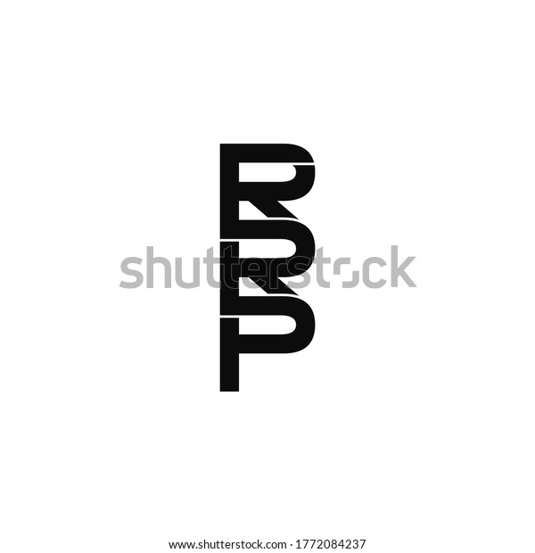 Rrp Letter Original Monogram Logo Design Stock Vector (Royalty Free ...