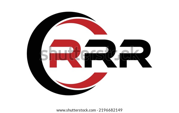 Rrr Threeletter Circle Iconic Logo Design Stock Vector (Royalty Free ...