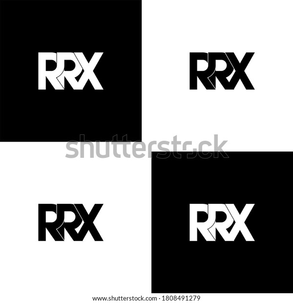 Rrx Letter Original Monogram Logo Design Stock Vector (Royalty Free ...