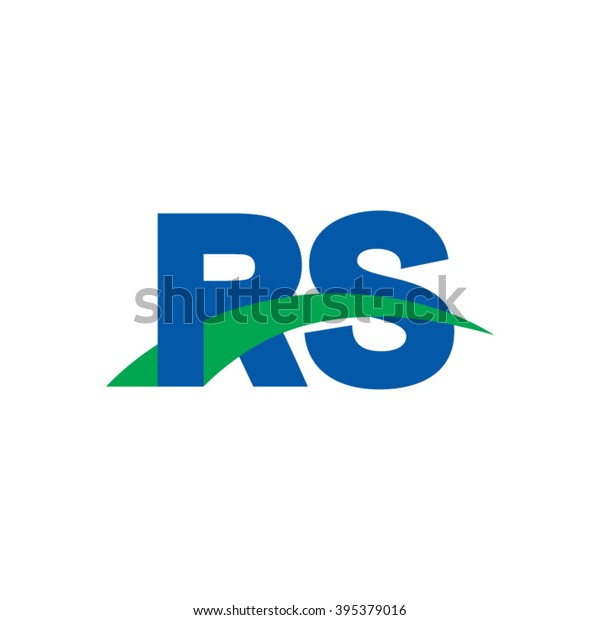Rs Initial Overlapping Swoosh Letter Logo Stock Vector (Royalty Free ...