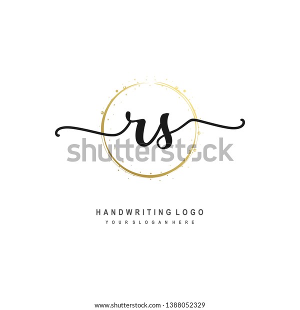 Rs Initial Signature Logo Handwriting Logo Stock Vector (Royalty Free ...