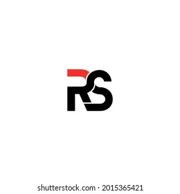 Rs Letter Logo Vector Design Black Stock Vector (Royalty Free ...