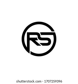 Rs Letter Original Monogram Logo Design Stock Vector (Royalty Free ...