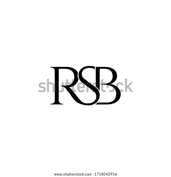 Rsb Letter Original Monogram Logo Design Stock Vector (Royalty Free ...