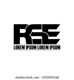 Rse Letters Monogram Logo Design Vector Stock Vector (Royalty Free ...