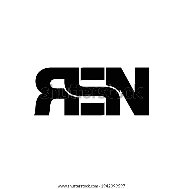 Rsn Letter Monogram Logo Design Vector Stock Vector (Royalty Free ...