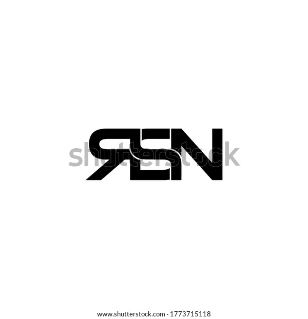 Rsn Letter Original Monogram Logo Design Stock Vector (Royalty Free ...