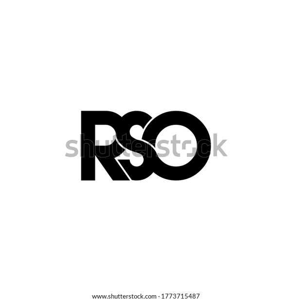 Rso Letter Original Monogram Logo Design Stock Vector (Royalty Free ...