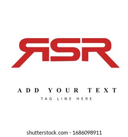 Rsr Logo Design Illustration Vector Art Stock Vector (Royalty Free ...