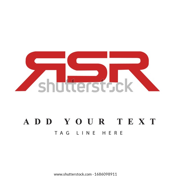 Rsr Logo Design Illustration Vector Art Stock Vector (Royalty Free ...