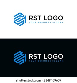 Rst Rts Hexagonal Logo Design Vector Stock Vector (Royalty Free ...