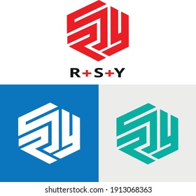 Rsy Letter Creative Monogram Logo Design Stock Vector (Royalty Free ...
