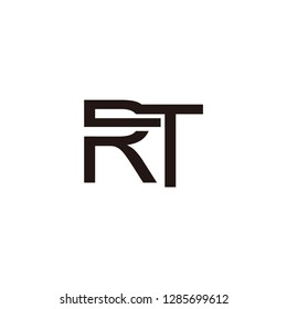 Rt Letter Vector Logo Stock Vector (Royalty Free) 1285699612 | Shutterstock