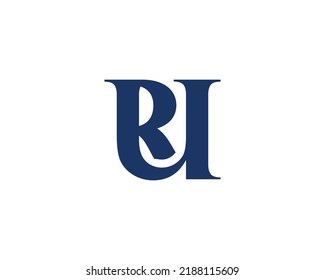 Ru Ur Logo Design Vector Template Stock Vector (Royalty Free ...